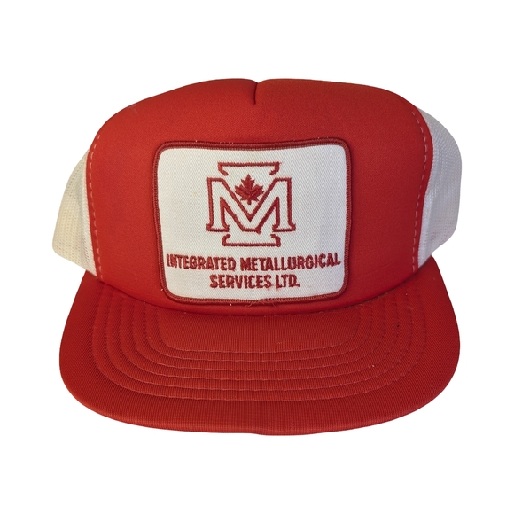 Accessories | Vintage 8s90s Foam Front Mesh Back Trucker Hat Red And ...